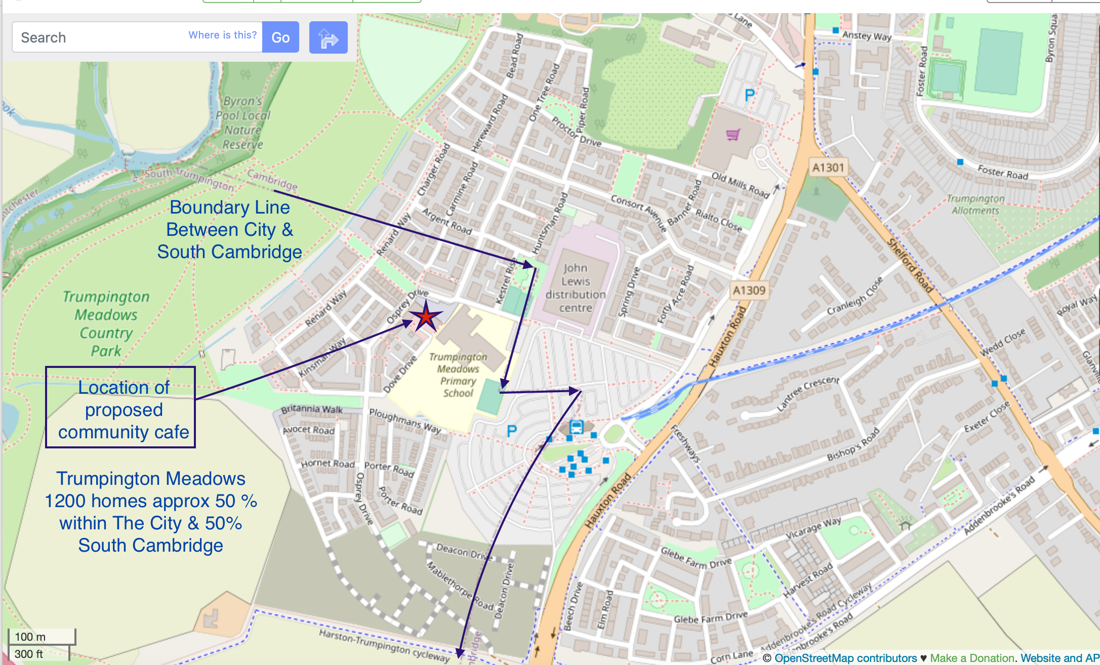 Proposed Trumpington Meadows Community Cafe - Coming Soon.